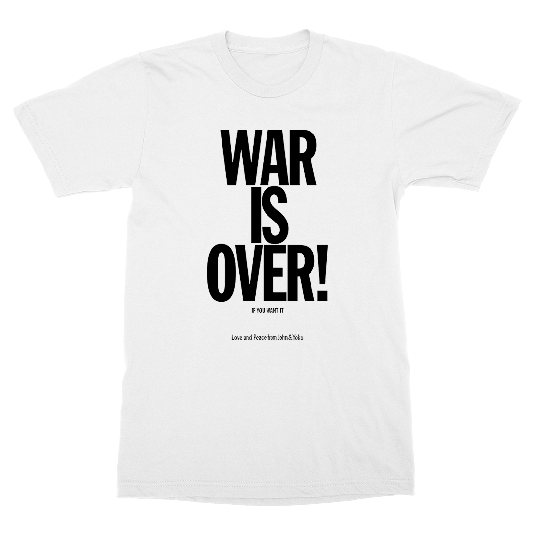 War Is Over T-Shirt - English - John Lennon Official Store
