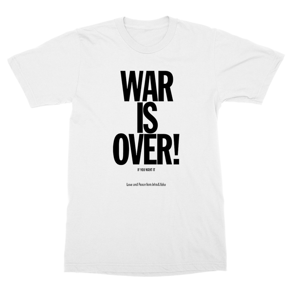 War Is Over T-Shirt - English - John Lennon Official Store